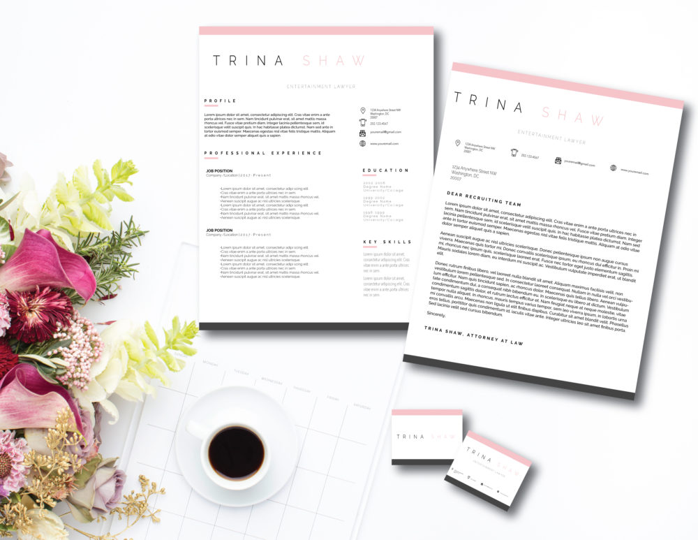 Career Pink Resume Review with Kit (Trina Shaw) – Legally FAB